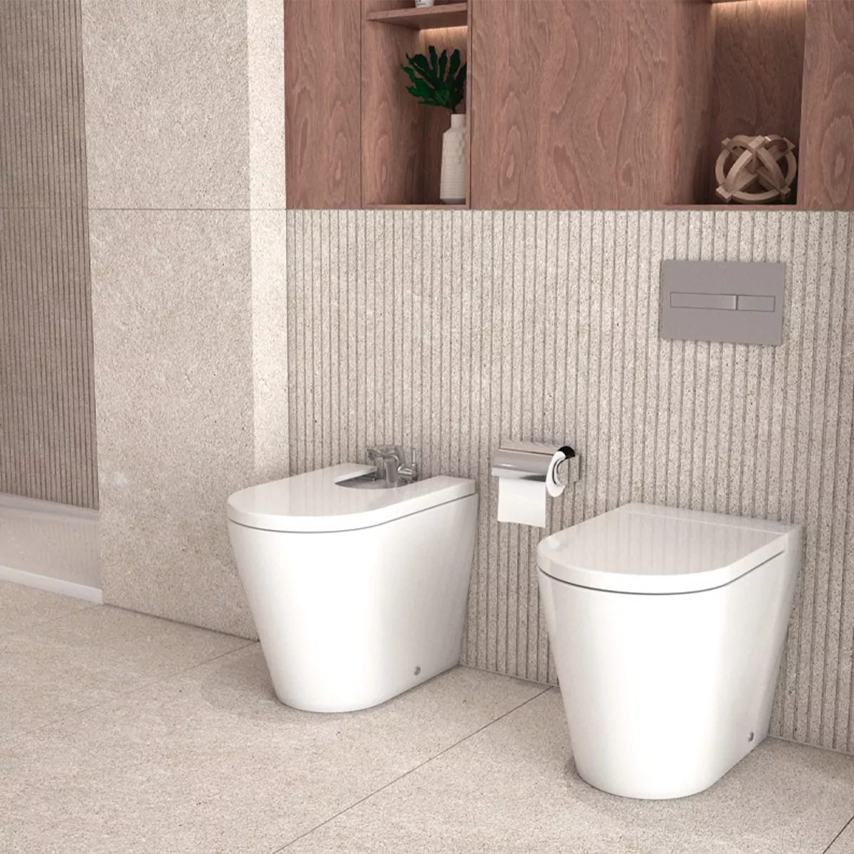 Roca Inspira Inodoro Largo Rimless Baño Sanitario Blanco