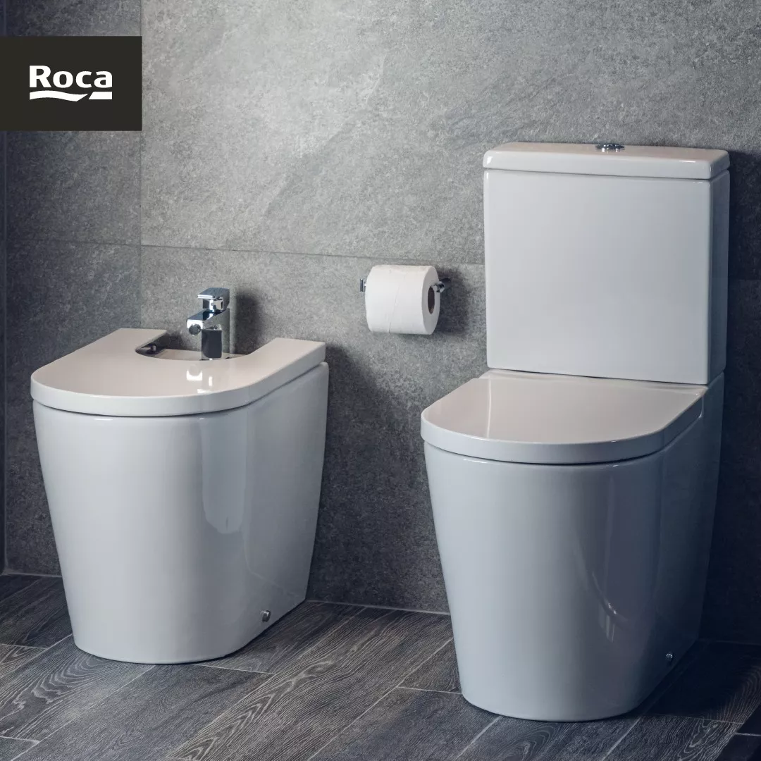Roca Inspira Inodoro Largo Rimless Baño Sanitario Blanco